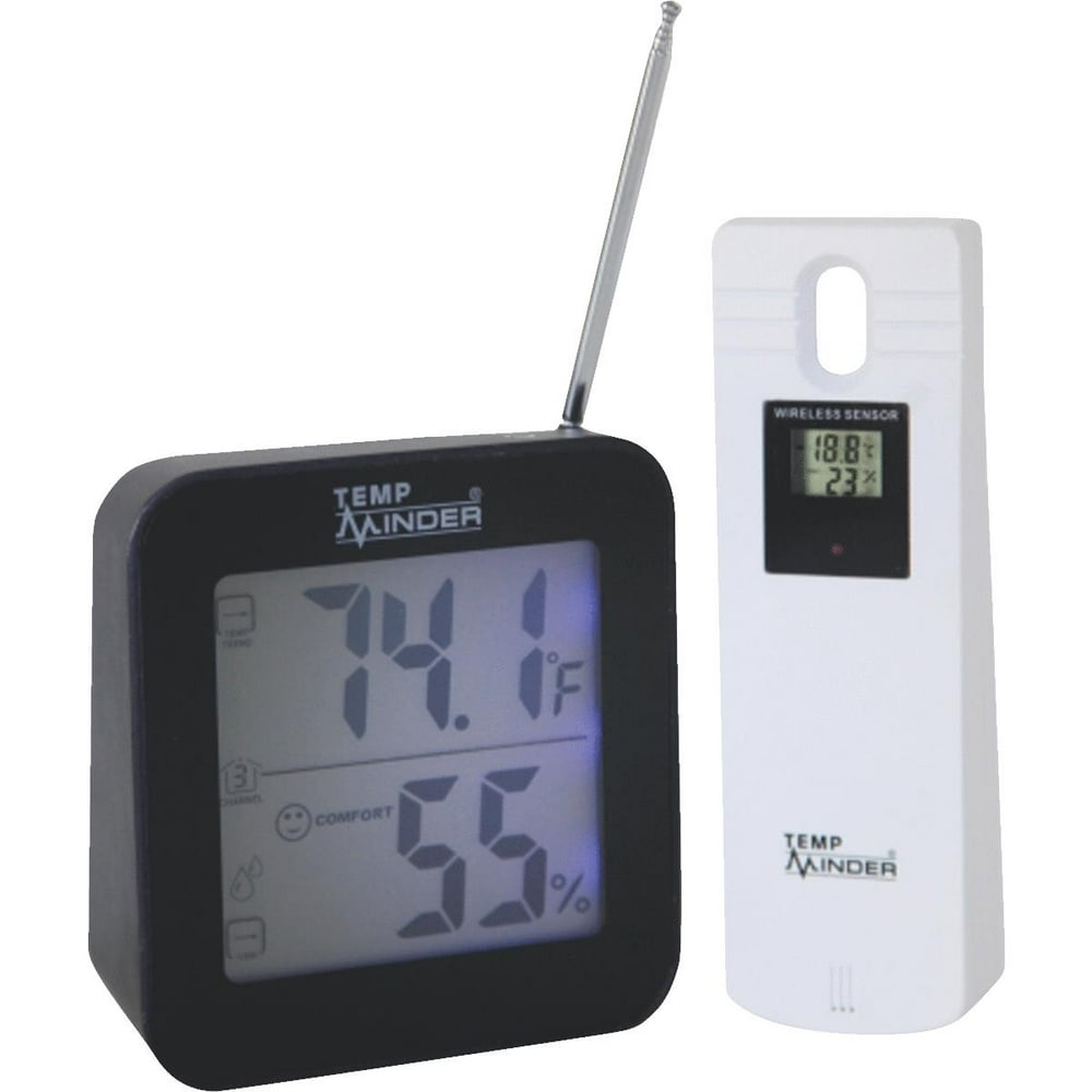 Temp Minder Long Range Wireless Hygrometer & Thermometer - Walmart.com ...