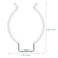 BESTYASH 6Pcs White Fluorescent Light Tube Mounts with U Shaped Design ...