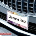 1Pack License Plate Frames with Colorful Liquid Splash Abstract Pattern ...