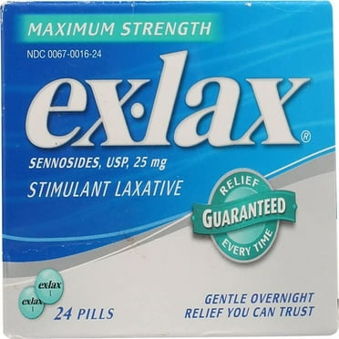 Ex-Lax Ex Lax Regular Strength Chocolate Laxative, 24 CT (Pack of 12 ...