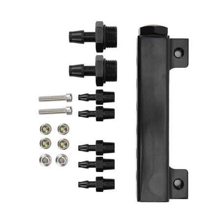 6 Port Vacuum Intake Manifold Turbo Wastegate Boost Kit 3/8in Inlet ...