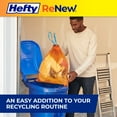 Hefty ReNew Orange Drawstring Bag for Hard to Recycle Plastics, Made ...