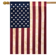 Vintage Look, Tea Stained American Flag - Walmart.com