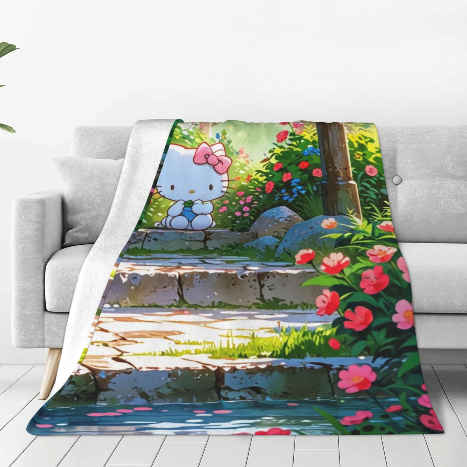 Click here for Zhitrades Hello Cat Kitty Ultra-Soft Micro Fleece... prices