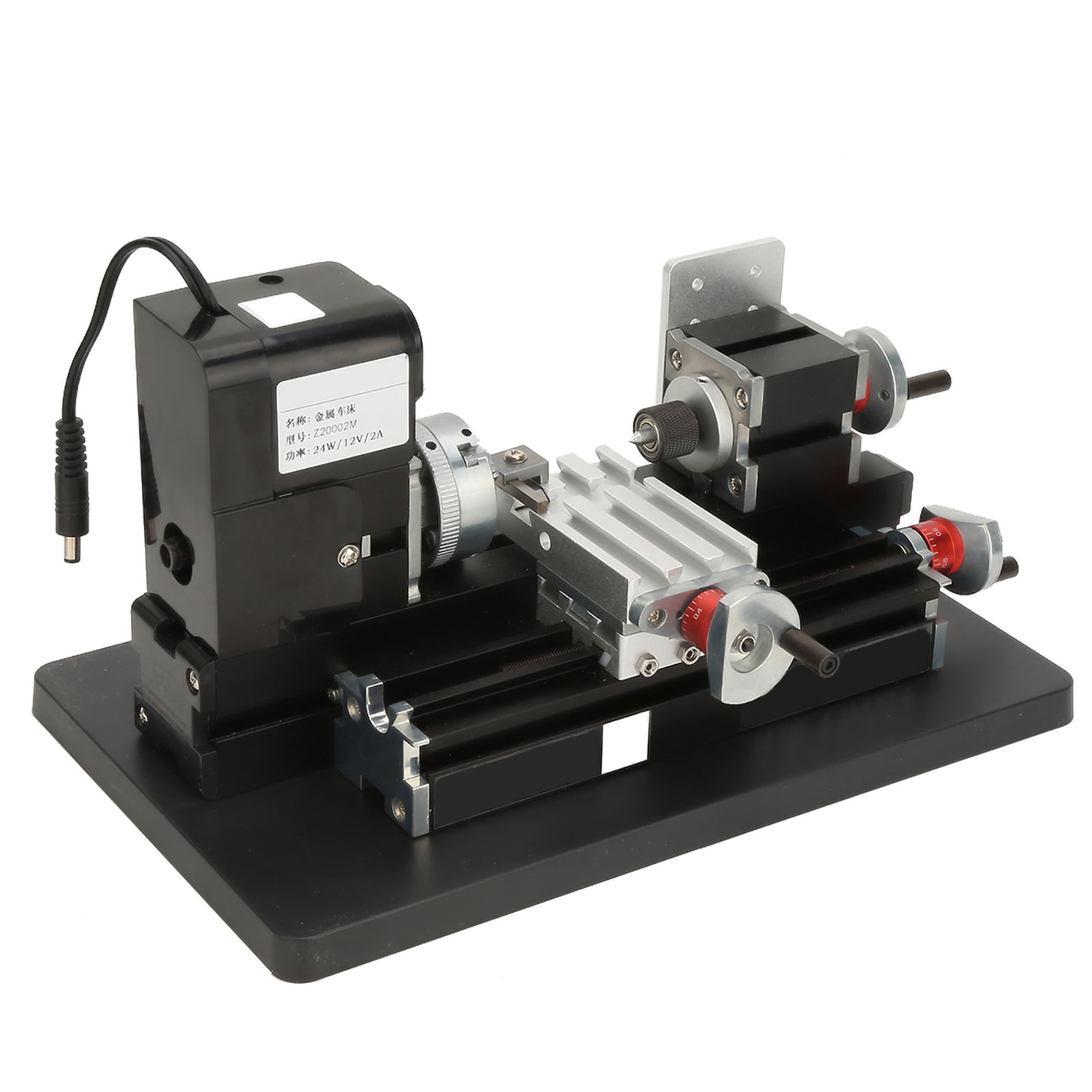 Mini Torno de Metal de 24 W, Herramienta de Torno de Alta Precisión Con ...