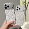 3D Rhombus Grid Bling Glitter Stars Phone Case for iPhone (iPhone 16 ...