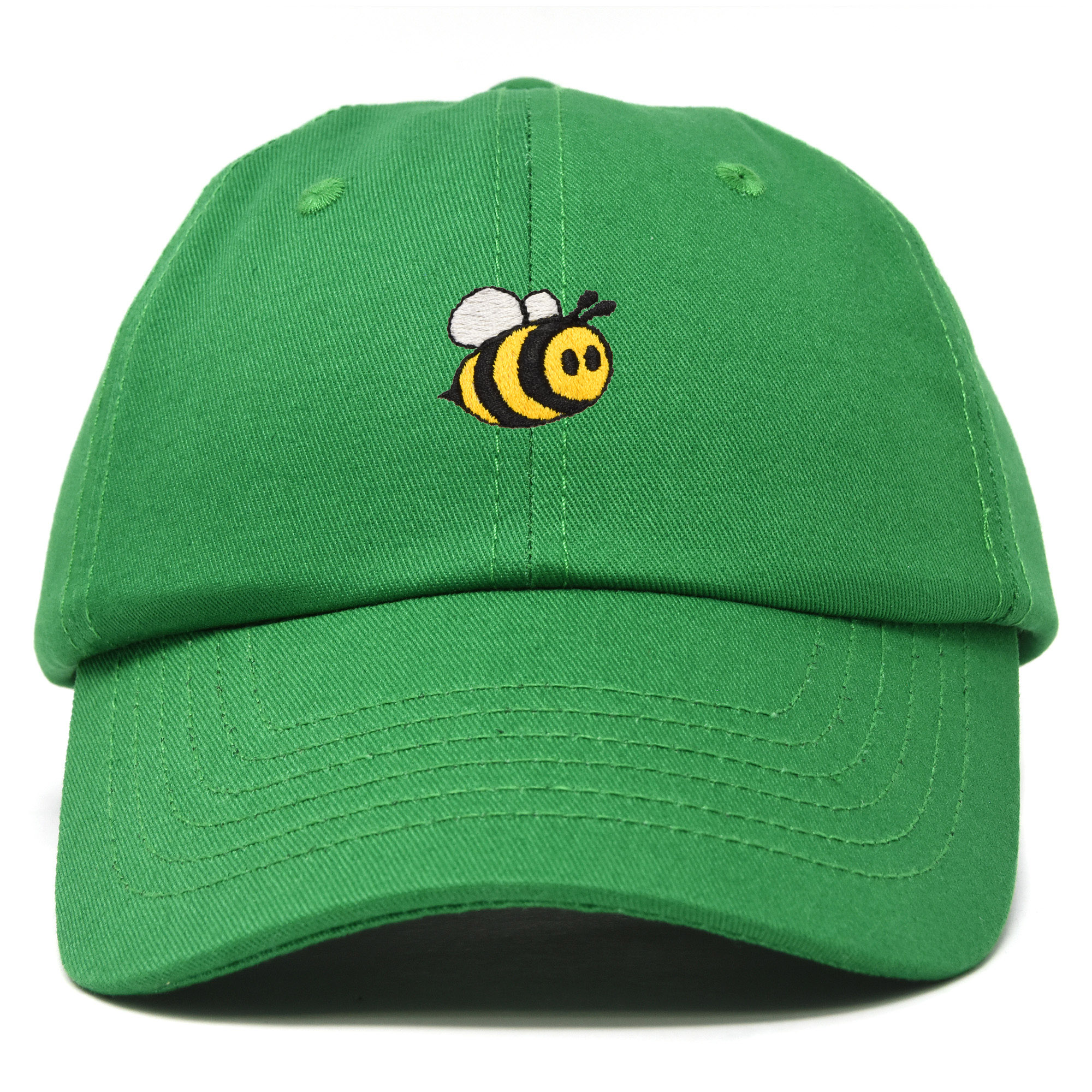 DALIX Bumble Bee Baseball Cap Dad Hat Embroidered Womens Girls In Kelly DALIX Bumble Bee Baseball Cap Dad Hat Embroidered Womens Girls In Kelly