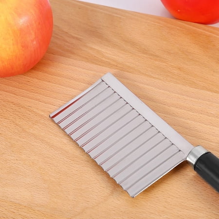 Vegetable French Fry Slicer, Humanized Curve Handle Crinkle Potato ...