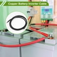 Unique Bargains Universal 3/8" Lug 2 AWG Gauge Battery Inverter Cable ...
