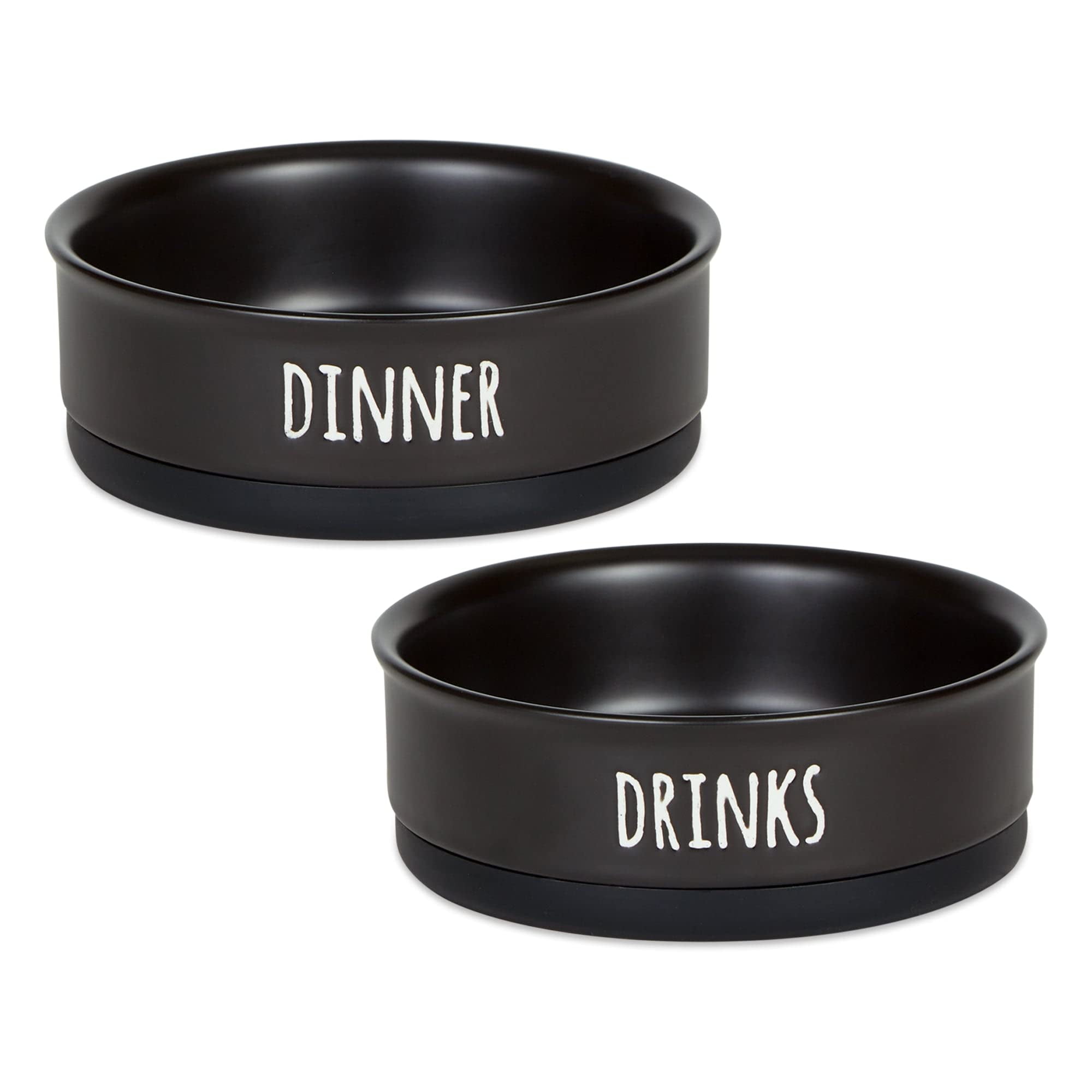Pet Bowls de cerámica Bone Dry, aptos para lavavajillas y microondas ...