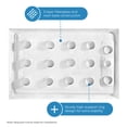 OVE Decors 54-in W x 32-in D Shower Base Pan Rectangle, Hidden Side ...