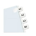 Laser Printable Index Tabs 1/12-Cut Tabs, White, 0.44" Wide, 180/Pack ...