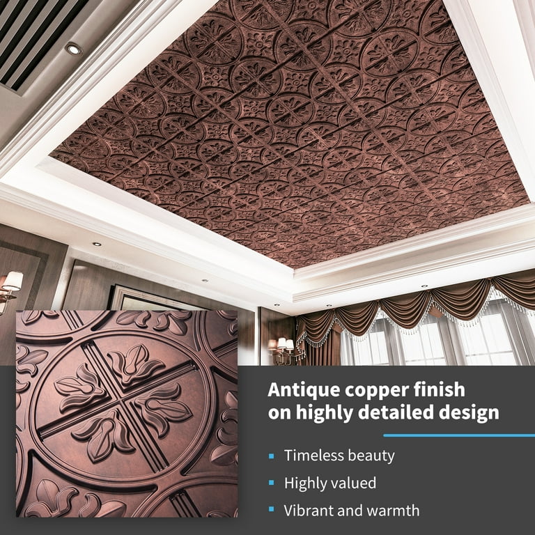 The Beauty Of Faux Copper Ceiling Tiles Ceiling Ideas