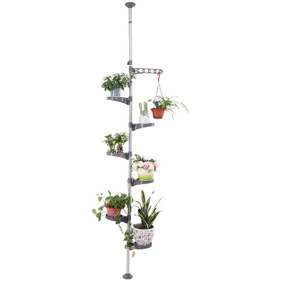 Tension Rod Plant Stand