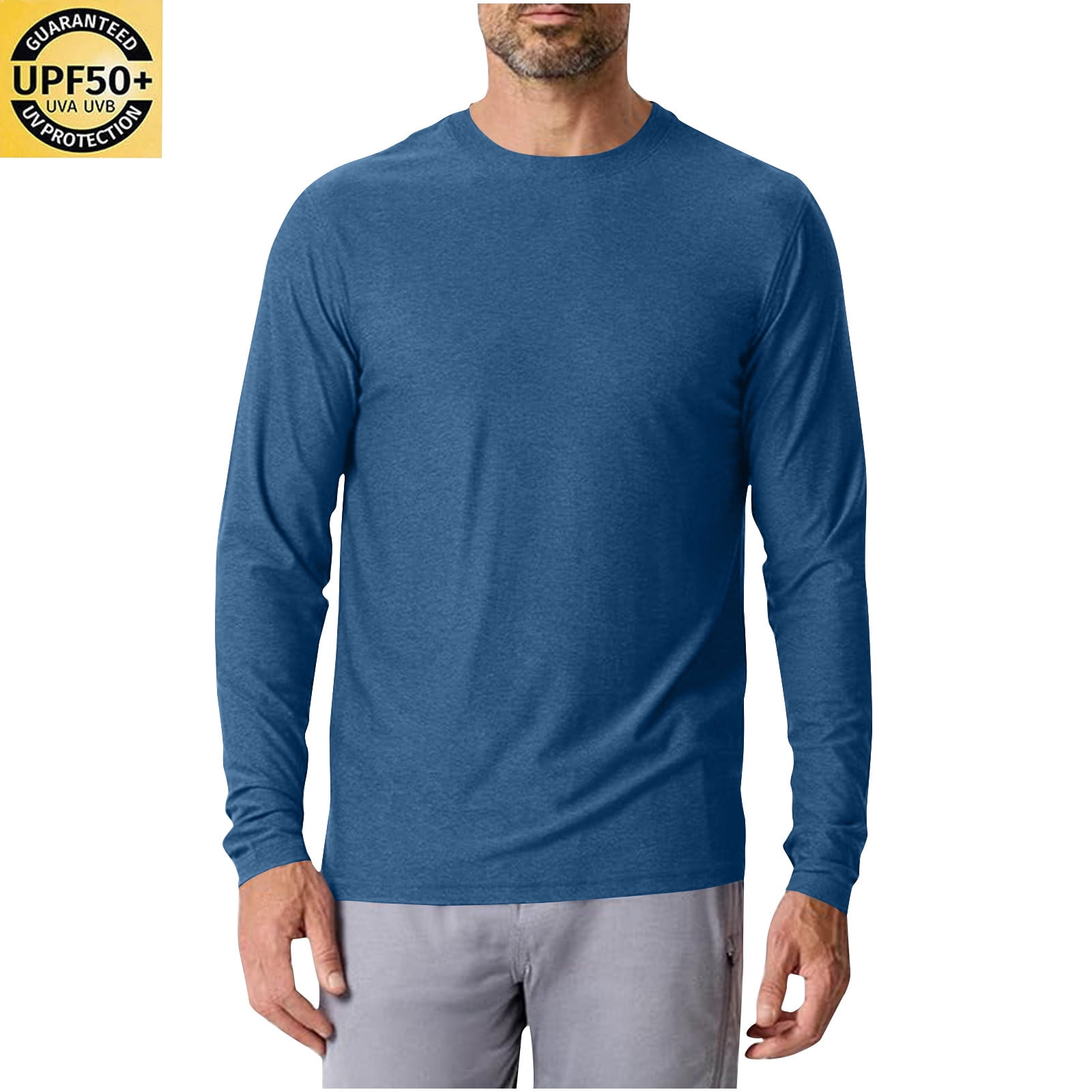 Click here for Pitauce Mens Upf 50+ Swim Shirt Rash Guard Long Sl... prices
