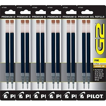 Value Pack of 6 - Pilot G2 Gel Ink Refills for Rolling Ball Pen, Fine ...