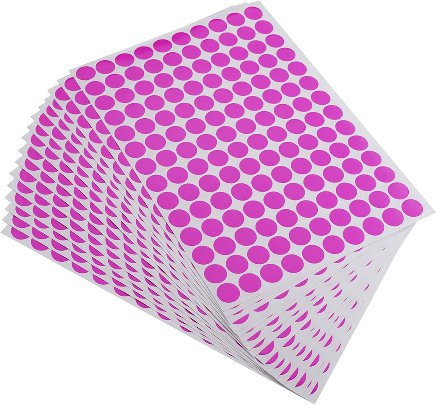Pack of 2240 Round Color Coding Labels Circle Dot Stickers, 3/4 ...