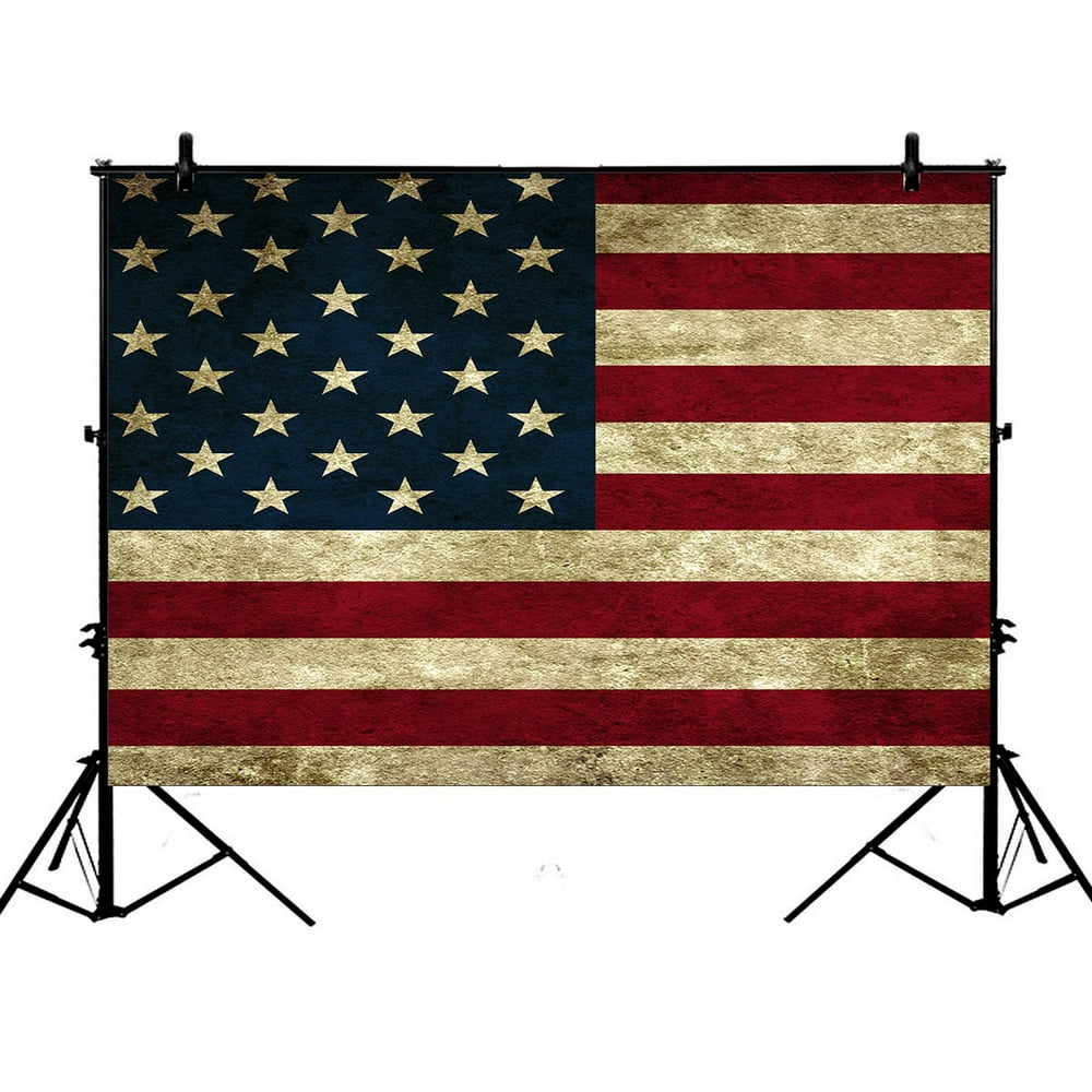 GCKG 7x5ft American Flag Photography Backdrop,American Flag Polyester ...