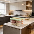 2-Layer Refrigerator Food Storage Container – 24x18cm for Luncheon Meat ...