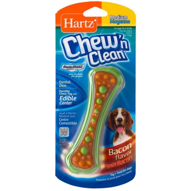 Hartz Chew N' Clean Dental Duo Dog Chew & Toy 1 ea - Walmart.com