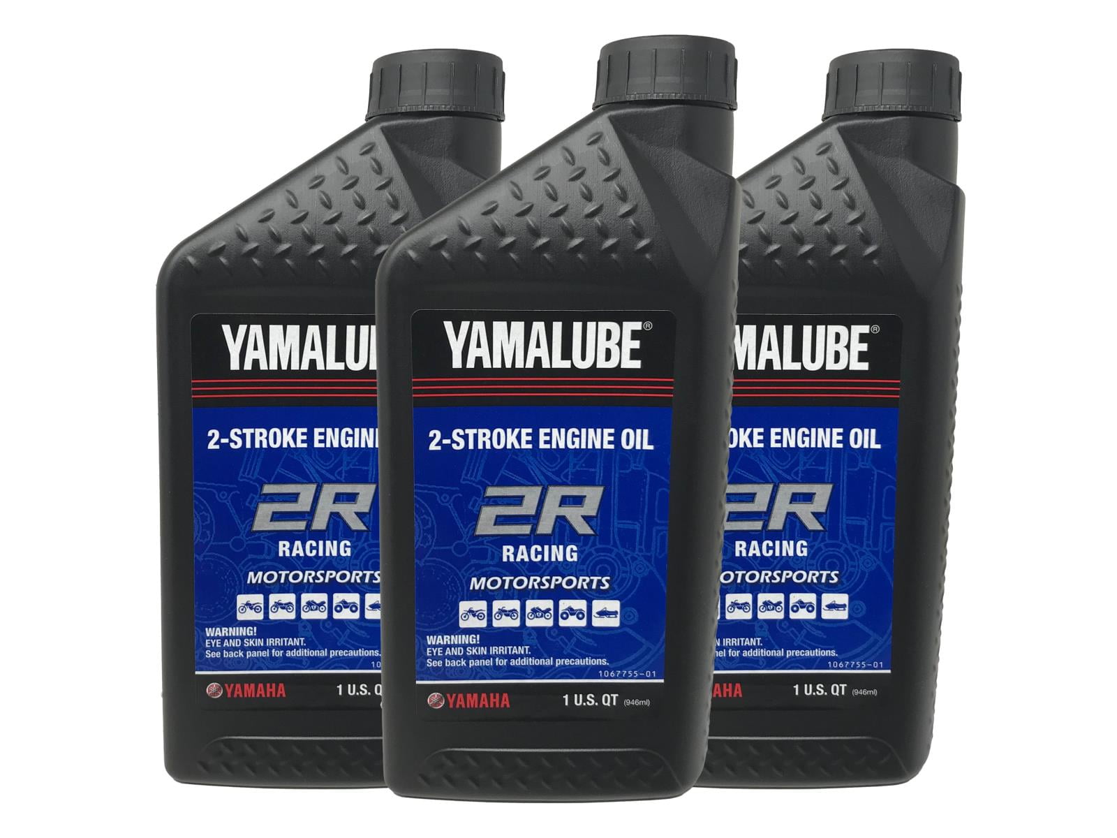 Yamaha Genuine OEM Yamalube 2R Racing Oil LUB-2STRK-R1-12 - 3 Pack ...