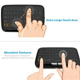H18 2.4GHz Wireless Keyboard Full Touchpad Remote Control Keyboard ...