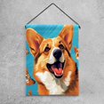 Corgi Dogs Print Polyester Garden Flag House Banner 28 x 40 inch, Two ...