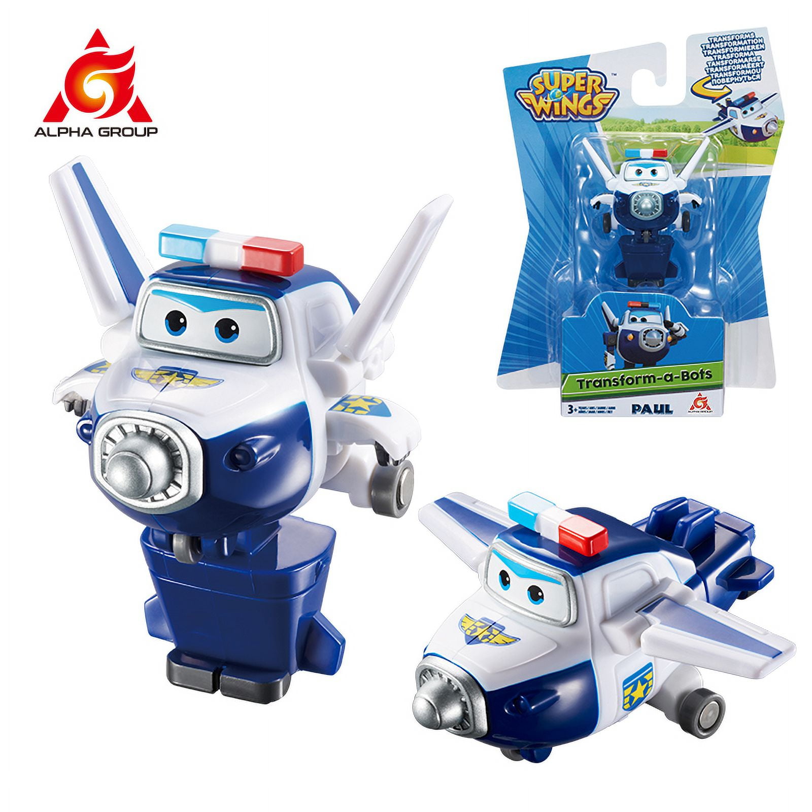 Super Wings Mini Transforming Ellie 2 Inches Transform Robot to Plane in 3 Steps Action Figures ...