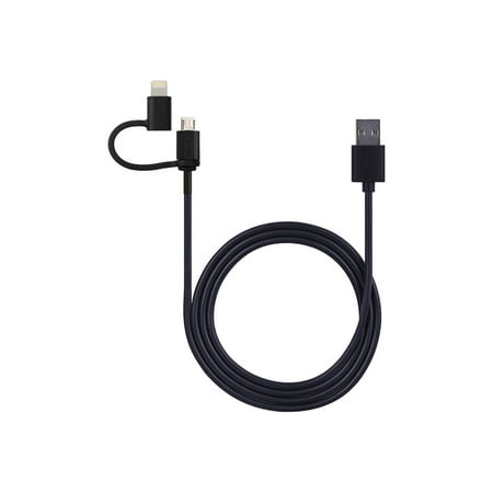 V7 2-in-1 Combo - Charging / data cable - Micro-USB Type B, Lightning ...