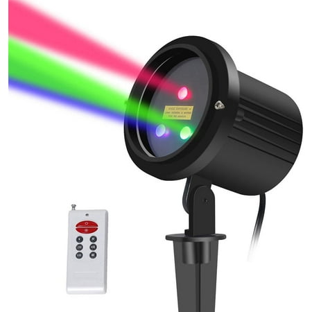 Laser Christmas Lights RGB Garden Laser Star Projector Red,Green and ...