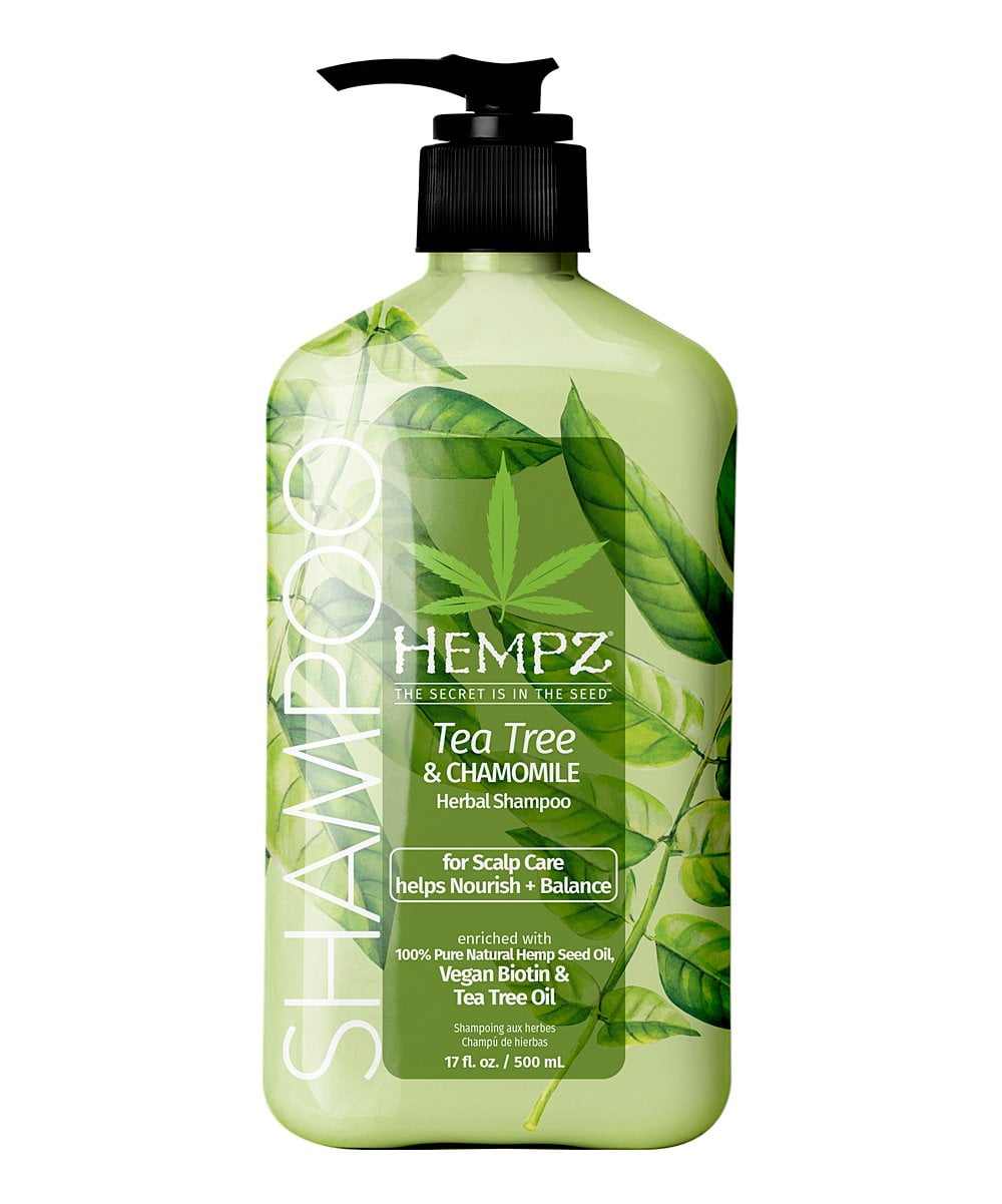 Hempz Tea Tree & Chamomile Herbal Shampoo 17 fl oz - Walmart.com