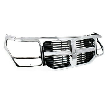 Grille Assembly Compatible With 1998-2000 Ford Ranger Chrome Shell w ...