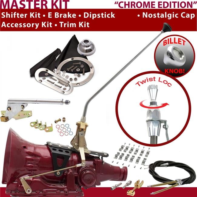 American Shifter 2004R Shifter Kit Chrome 23 in. E Brake Cable Clamp ...