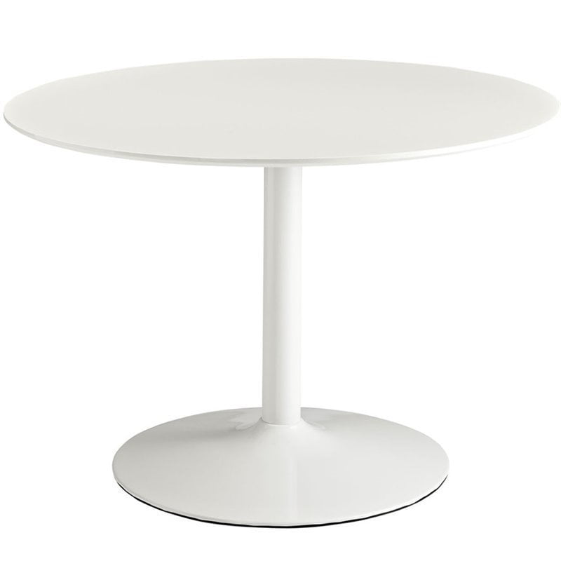 Hawthorne Collections Round Dining Table in White - Walmart.com