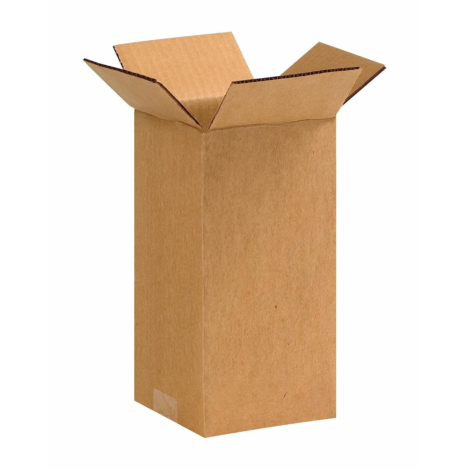 Bilot 5510 Tall Corrugated Cardboard Box 5" L x 5" W x 10" H, , for ...