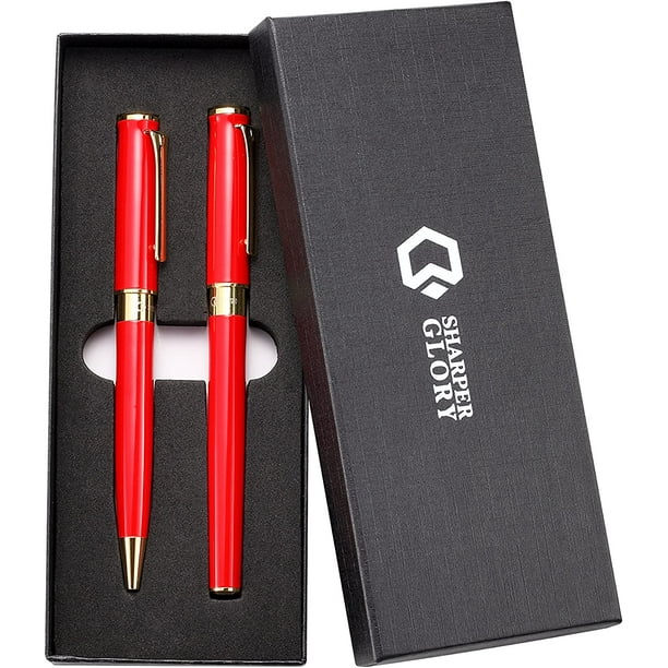 P7009 Gel Rollerball Pen and Ballpoint Pen Set with Gift Box Clic ...