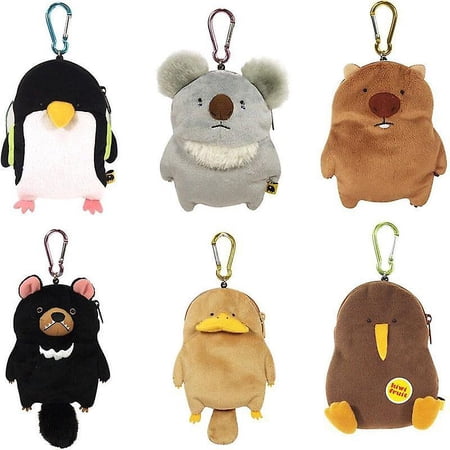 Korean Cartoon Animal Wombat Family Coin Purse Platypus Koala Doll ...