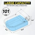 Automatic Water Dispenser for Dogs, 3L /101 oz 304 Stainless Steel Dog ...
