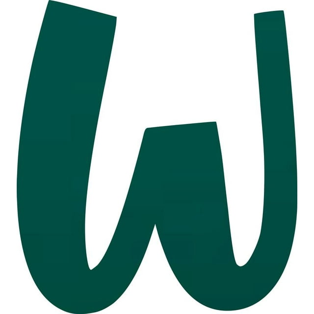 Acrylic Letter W Blank Craft, 8'' Tall Frosted Teal Custom Wedding Reception Signage, DIY ...