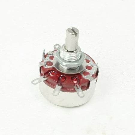 22K ohm 2W Watt Single Turn Rotary Linear Taper Carbon Potentiometer ...