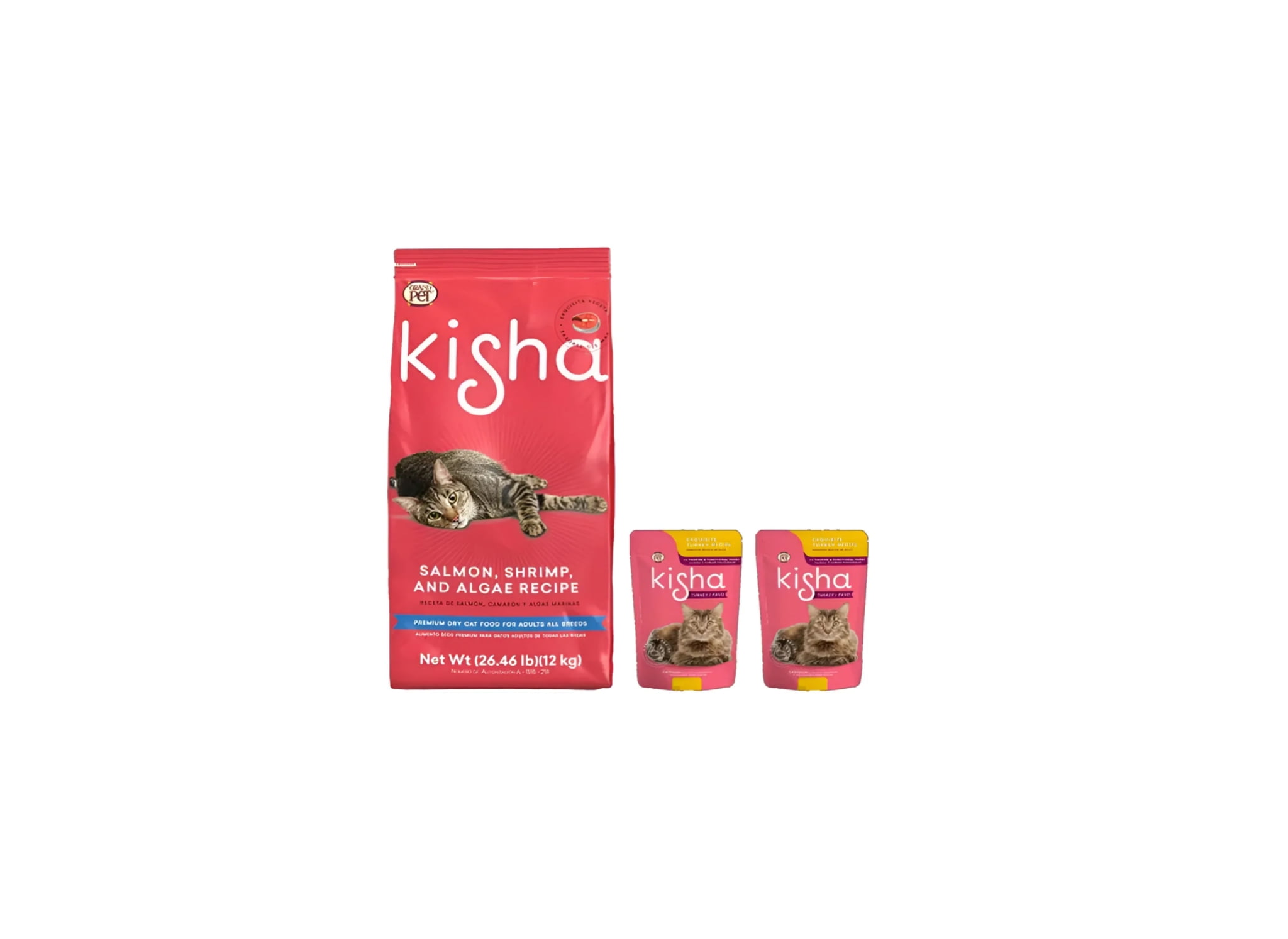 KISHA 12 KG + 2 Sobres Kisha Pavo Sobre 85 g | Walmart en línea