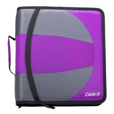 Case It 2 Purple Zipper Binder with Laptop/Tablet Pocket LT-007 ...
