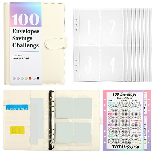 100 Envelopes Money Saving Challenge, Savings Challenges Book With ...