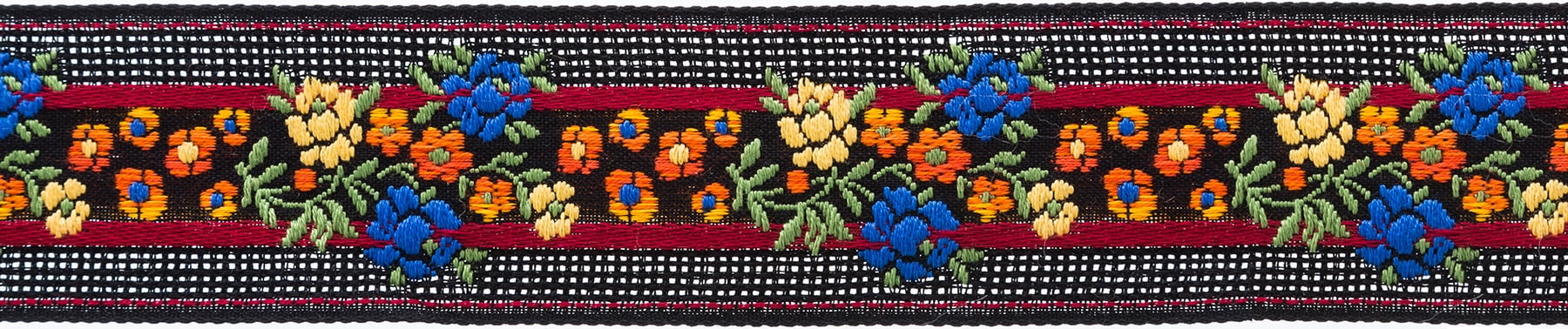 Embroidered Weave Tape 1 - 1/4" X 10yd - Black - Walmart.com - Walmart.com