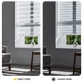 Zebra Blinds 50"W x 72"H White Light Filtering Day and Night Room ...