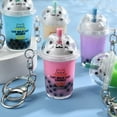 Bubble Teas Pendant Handmade Acrylic Keyrings Cartoon Milk Teas ...