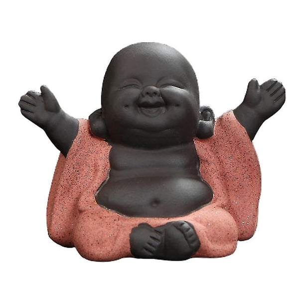 Estatua de Buda, linda decoración de Buda bebé, pequeña figura de monje ...