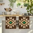 Dish Towels, Brown Aztec Absorbent Kitchen Towels 2 PCS, Boho Western ...