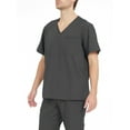 Ubon Men's Scrub Top Comfortble Nurse Scrub Anti-wrinkle Short Sleeve ...