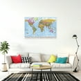 Detailed Modern Political Map Of The World - Poster (Country Flags) (36 ...